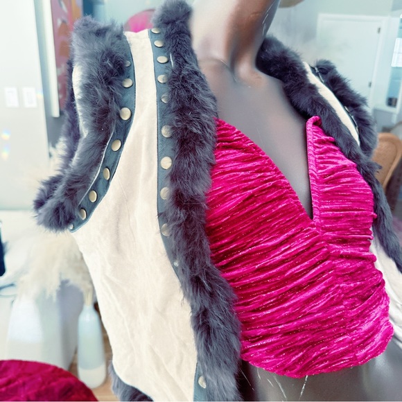 Marciano | Jackets & Coats | Marciano Real Leather Real Rabbit Fur ...